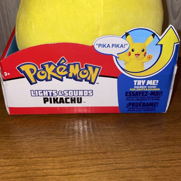 Pokemon | Toys | Pokemon Pikachu 1 Plush Lights And Sounds Says Pika ...